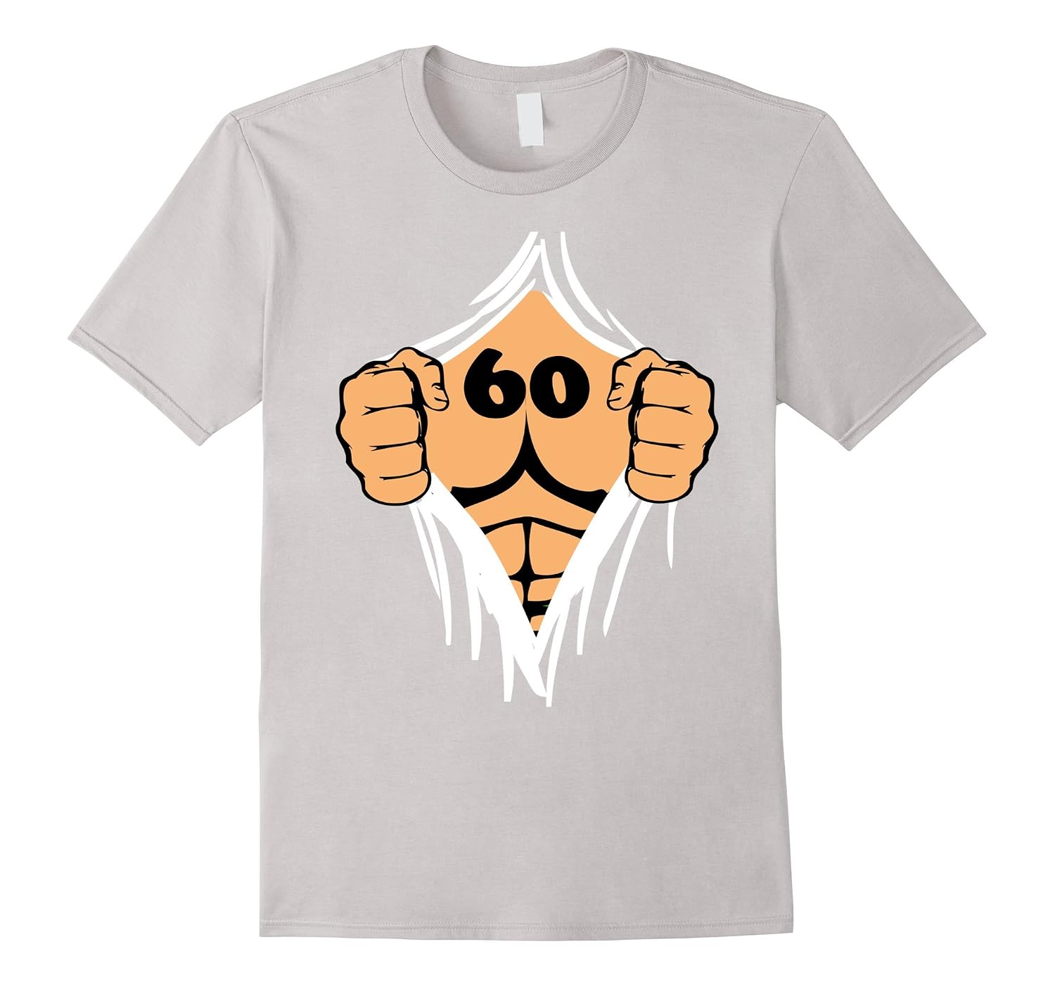Funny Gag Birthday Gift TShirt Open Chest 60 Year Old Men-Vaci – Vaciuk