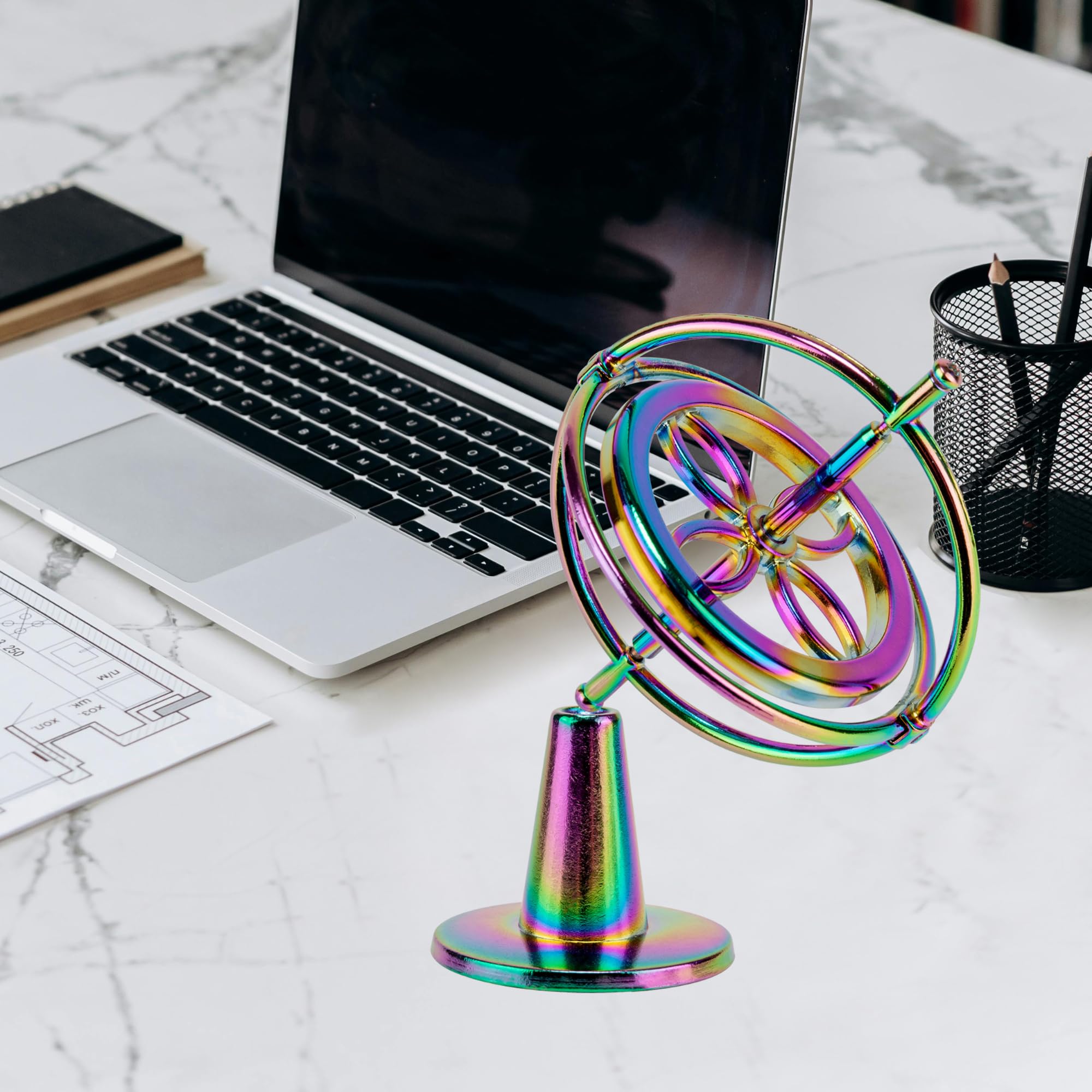 Mua QLKUNLA Gyroscope Toy Metal Anti Gravity Rotating Desk Gyroscope ...