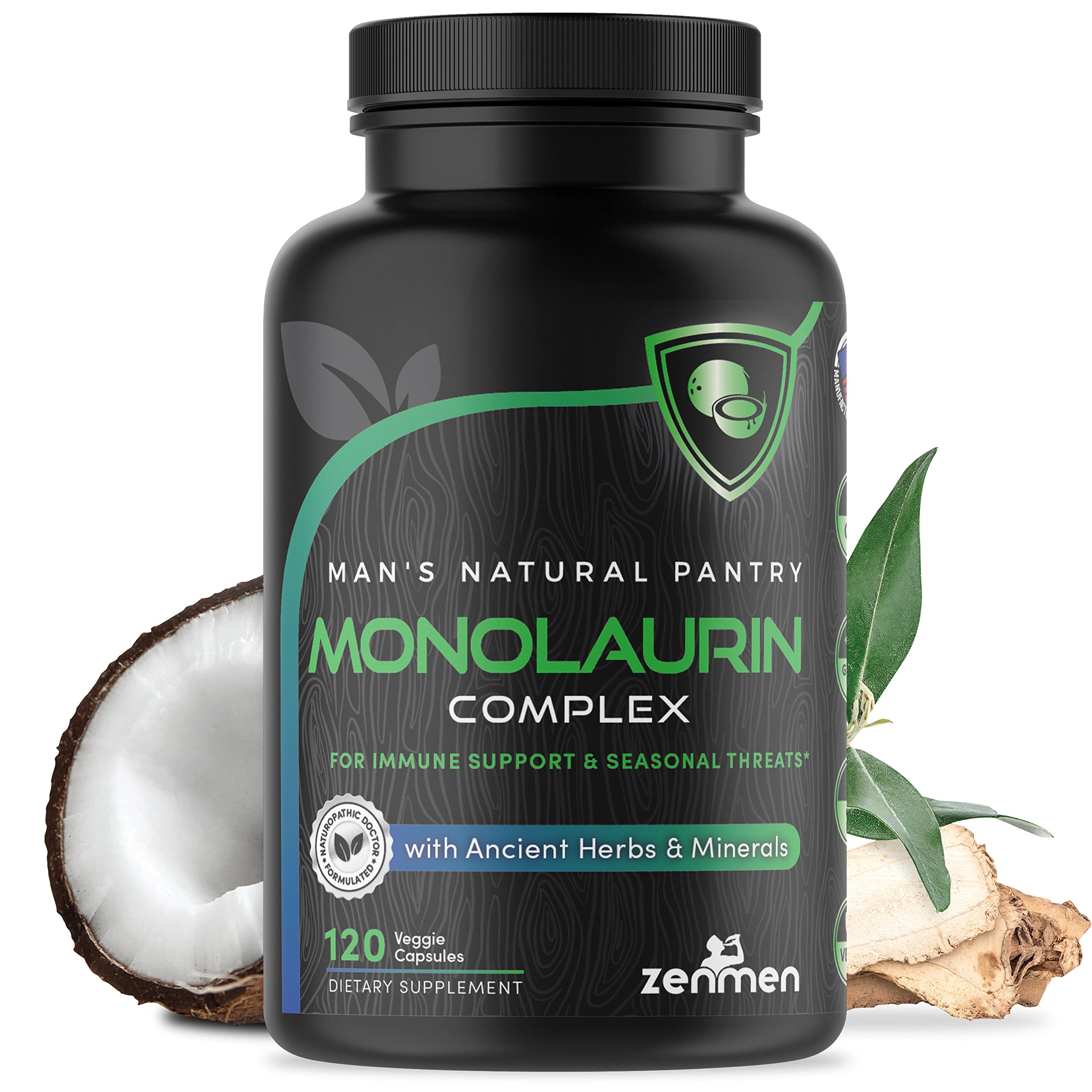 Mua Monolaurin Capsules Supplement - Tick Bite Immune Support - Lauric ...