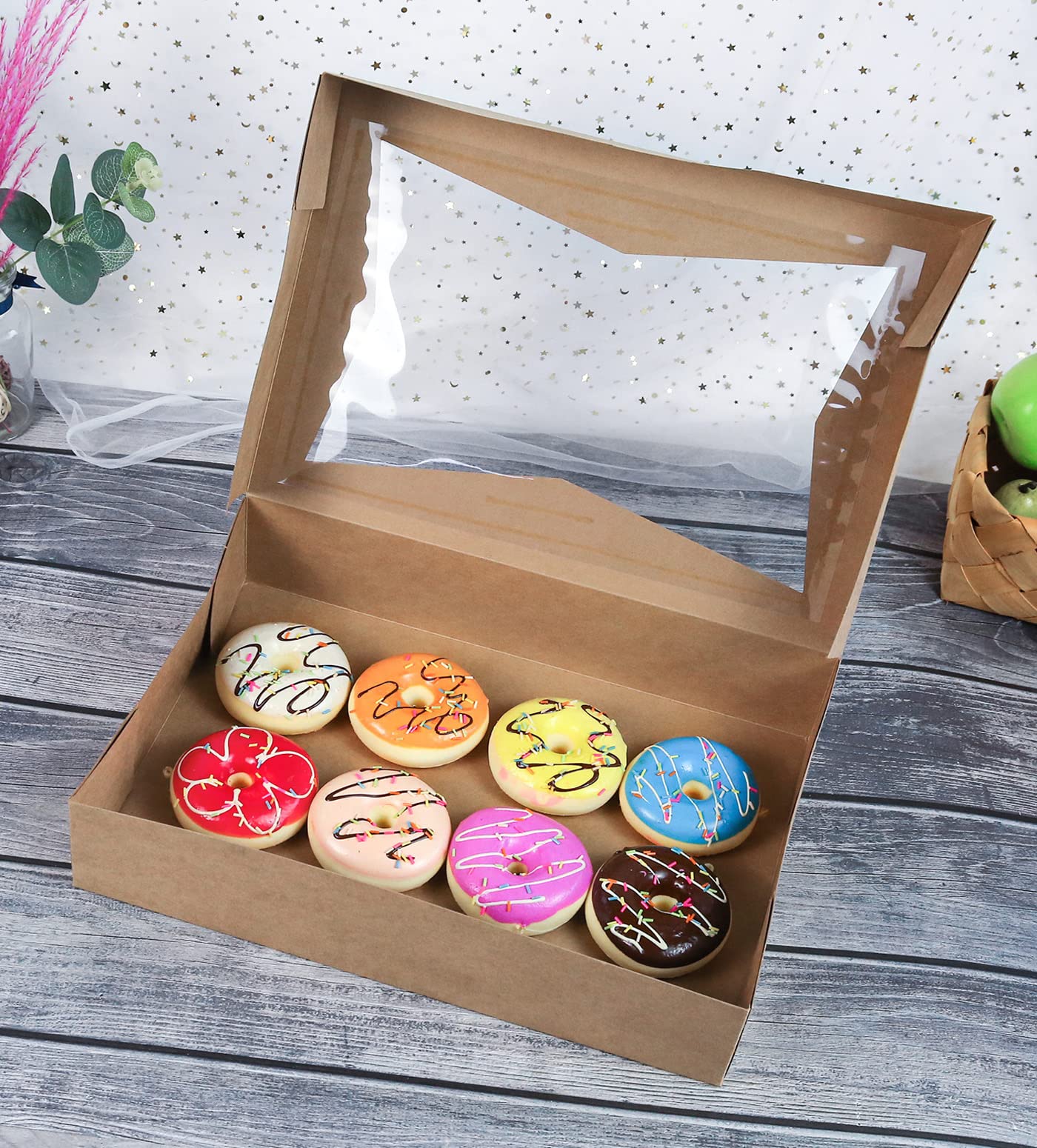 Mua SOROO 15-PACK Brown Pastry Bakery Box 16x11x2.75inch,Large Donuts ...