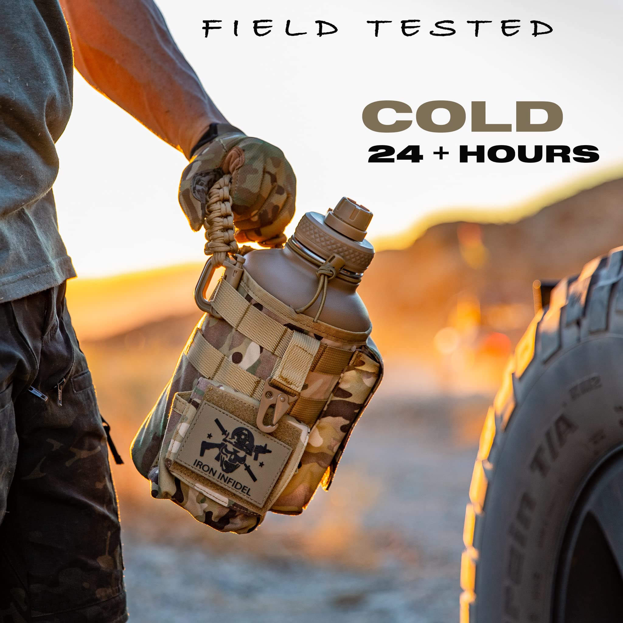 Mua Iron Infidel Battle Bottle - Half Gallon Insulated Water Bottle ...