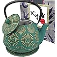 Amazon.com | 3 Piece Set Cast Iron Teapot with Trivet and Tea Infuser ...