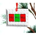Amazon.com: Ho Ho Ho Periodic Table of Elements Glass Christmas ...