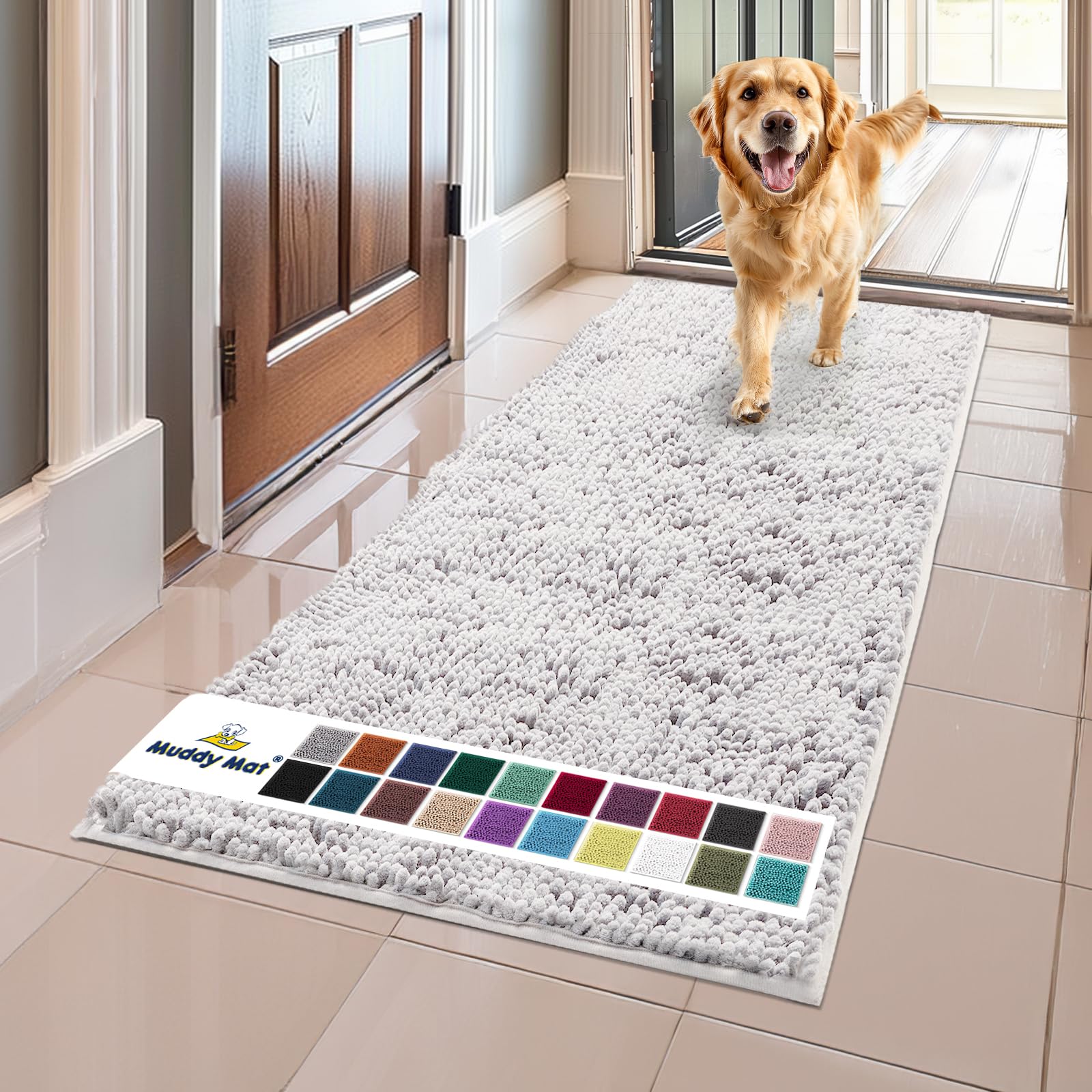 Muddy Mat® Shown on TV – Super Absorbent Microfiber Dog Door Mat for ...