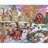 Amazon.com: White Mountain The Perfect Tree Winter Puzzles 1000 Pieces ...
