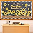 Amazon.com : Sunflower Bulletin Board Decoration Spring Cutout Set with ...