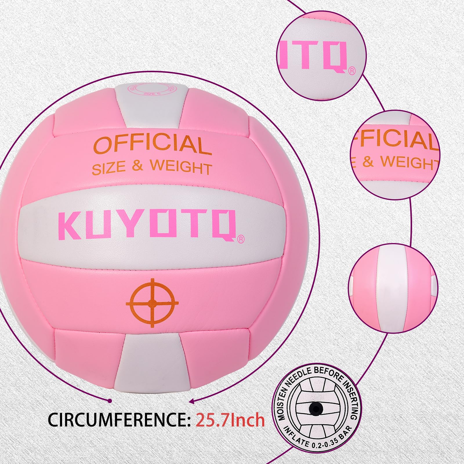 Mua Pink Outdoor Volleyball Blue Official Size 5 Volleyball Thickened ...