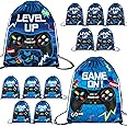 Amazon.com: Eccliy 20 Pcs Video Game Drawstring Bags 12 x 10 Inch Video ...