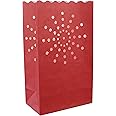 Amazon.com: CleverDelights Red Sunburst Luminary Bags - 30 Count ...