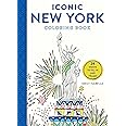 Amazon.com: Iconic New York Coloring Book: 24 Sights to Fill In and ...