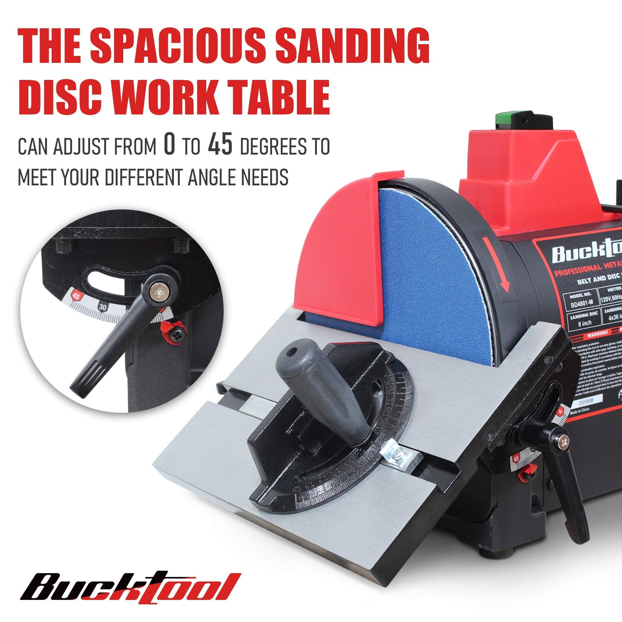 Mua BUCKTOOL Pro 1HP Bench Belt Sander for Metal Working, 4 x 36 in ...