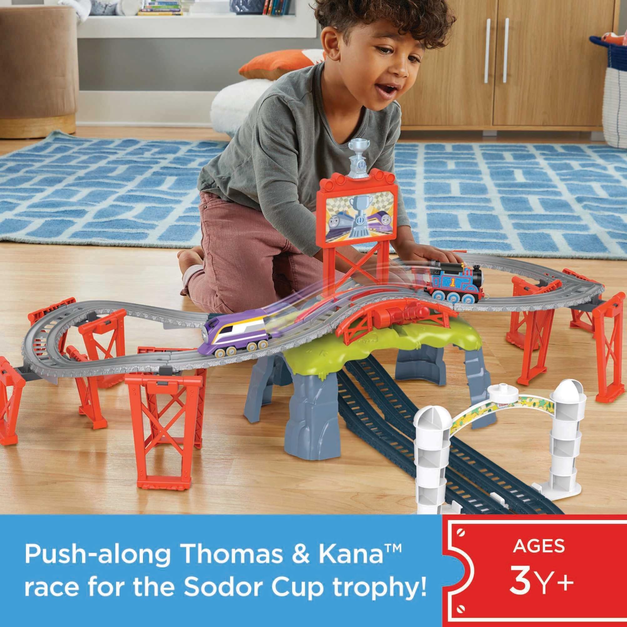 Mua Thomas & Friends Diecast Toy Train Set Race for the Sodor Cup Track ...