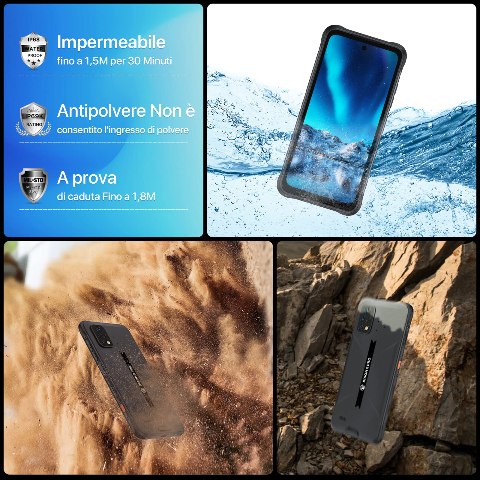 Mua UMIDIGI Rugged Unlocked Cell Phones Canada, BISON 2 PRO 8G+256GB ...