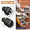 Treela 30 Pcs Extension Cord Plug Replacement Ends Male and Female 125v ...