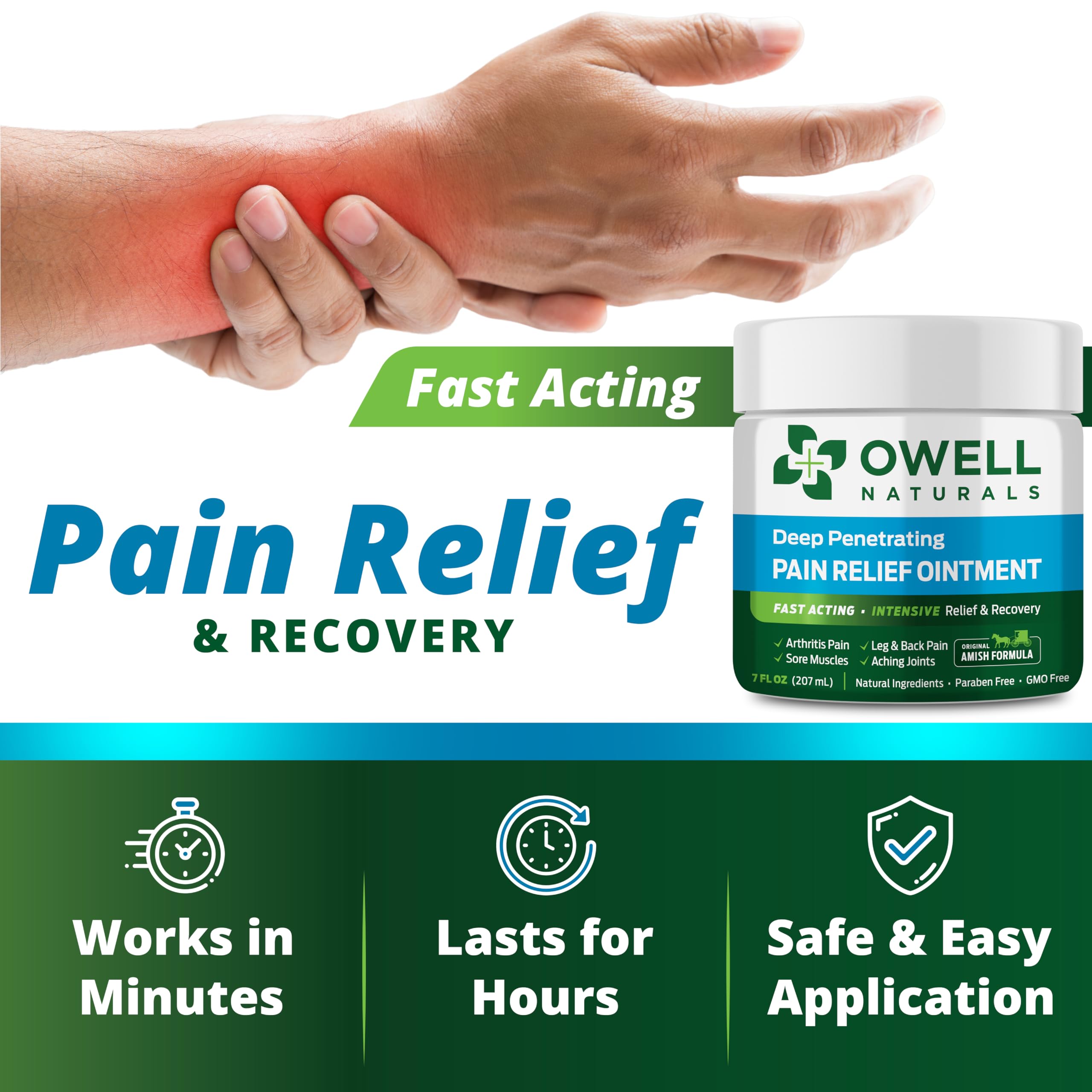 Mua OWELL NATURALS Pain Relief Ointment - 14 oz - Maximum Strength All ...