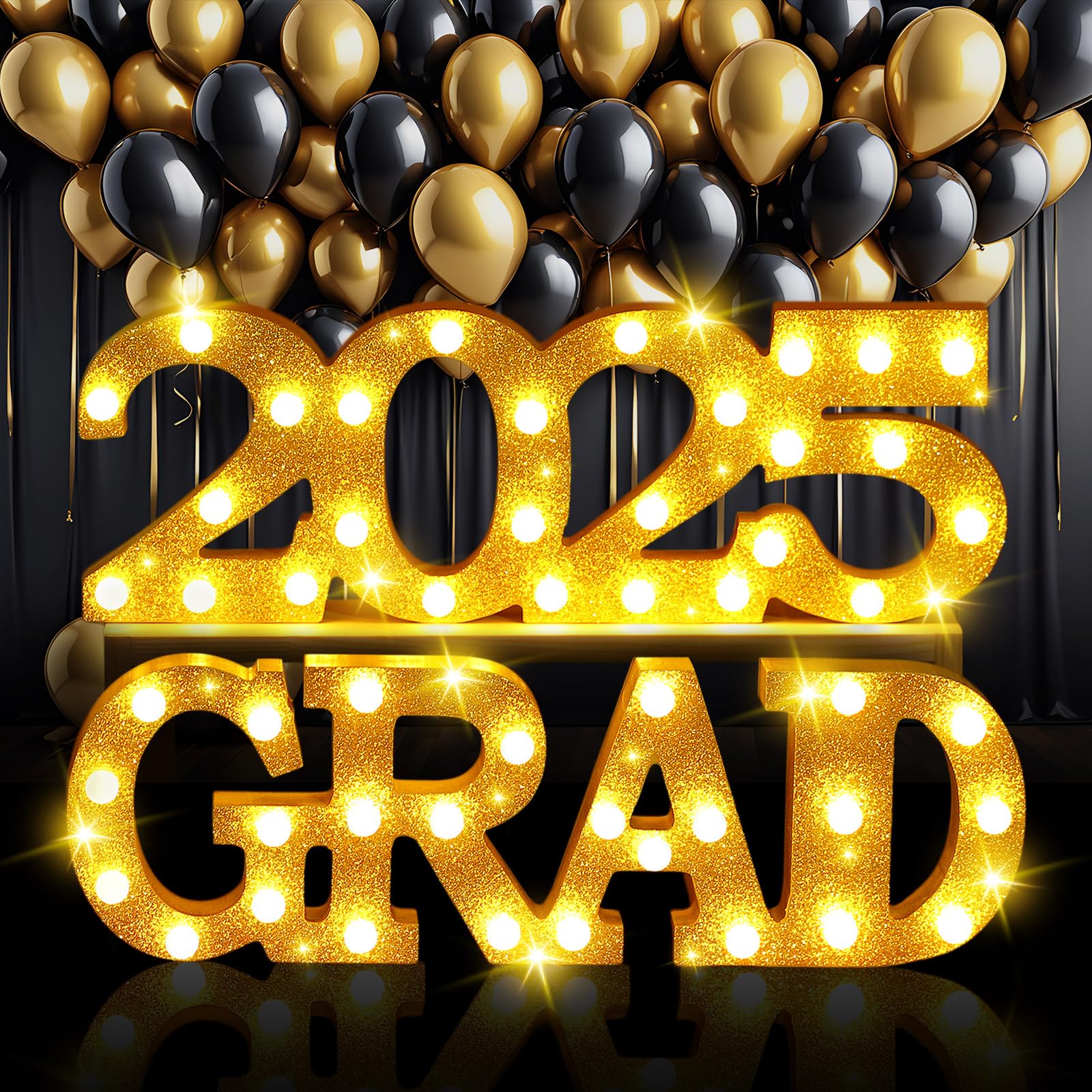 Aurelema Graduation Decorations 2025, LED Marquee Light Up Letters ...