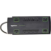 Amazon.com: Amazon Basics Rectangle 12-Outlet Power Strip Surge ...