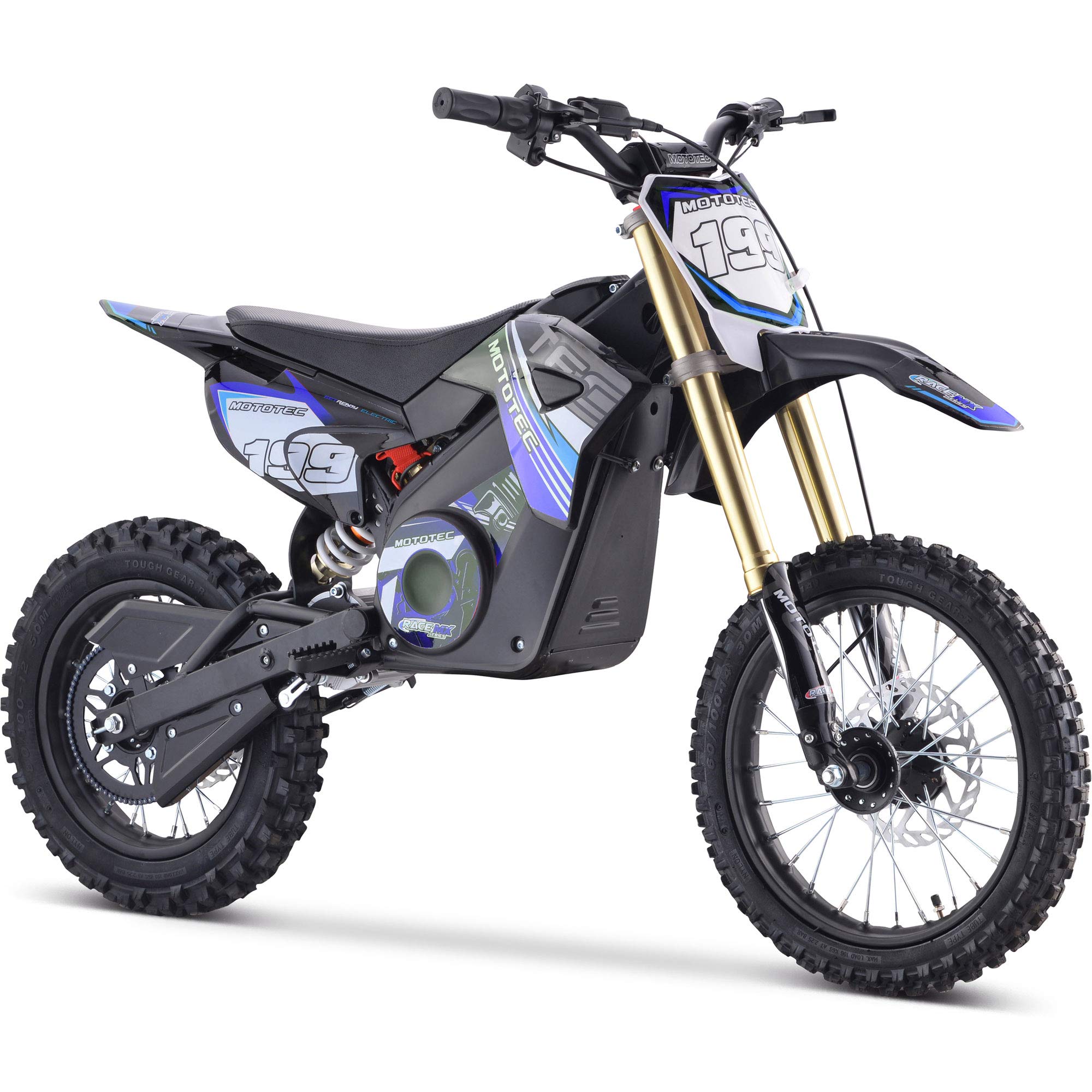 MotoTec 48v Pro Electric Dirt Bike 1600w Lithium Blue for sale | North ...