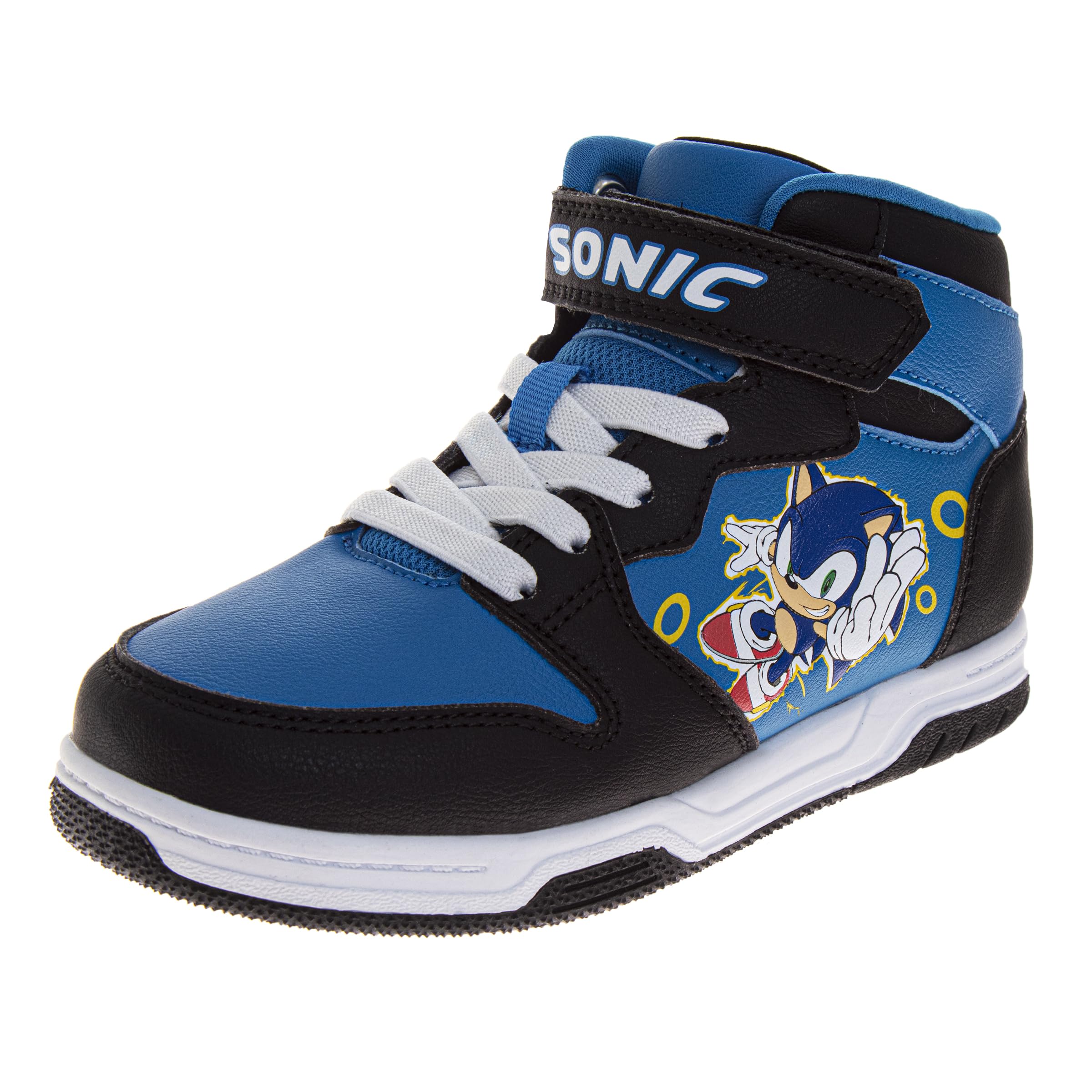 Josmo Sonic The Hedgehog Hightop Sneakers for Kid Boys - Lightweight ...