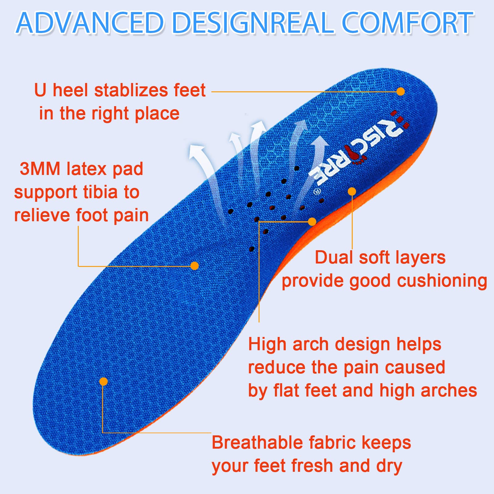 Mua Insoles for Men and Women- Support Shock Absorption Cushioning ...