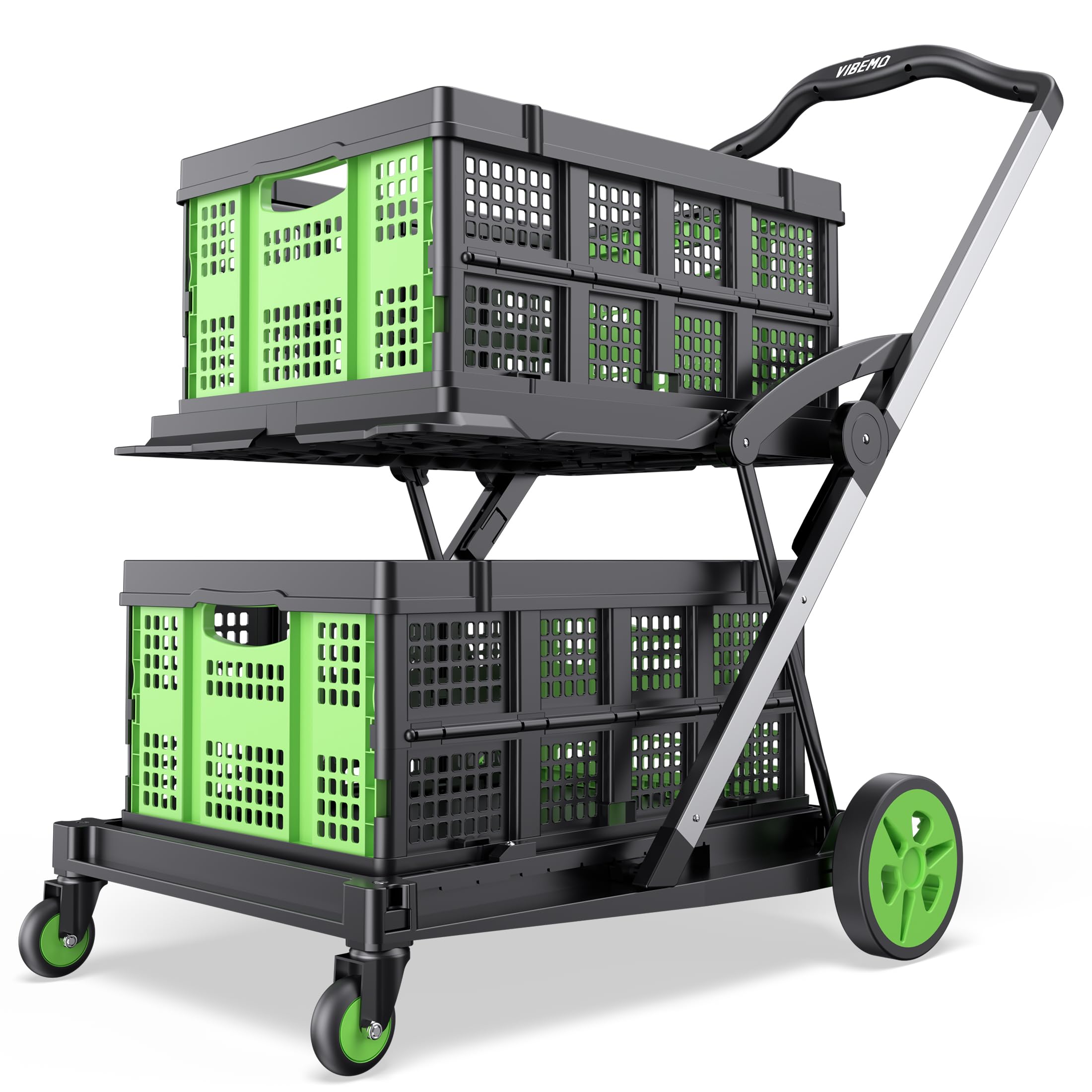 Mua Shopping Cart,200 lbs Multi Functional Collapsible Carts with 2 ...
