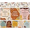 Decorably 15 Boho Welcome Sign for Classroom, Matte-Laminated ...