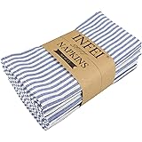 Amazon.com: INFEI Solid Color Cotton Linen Blended Thin Dinner Cloth ...
