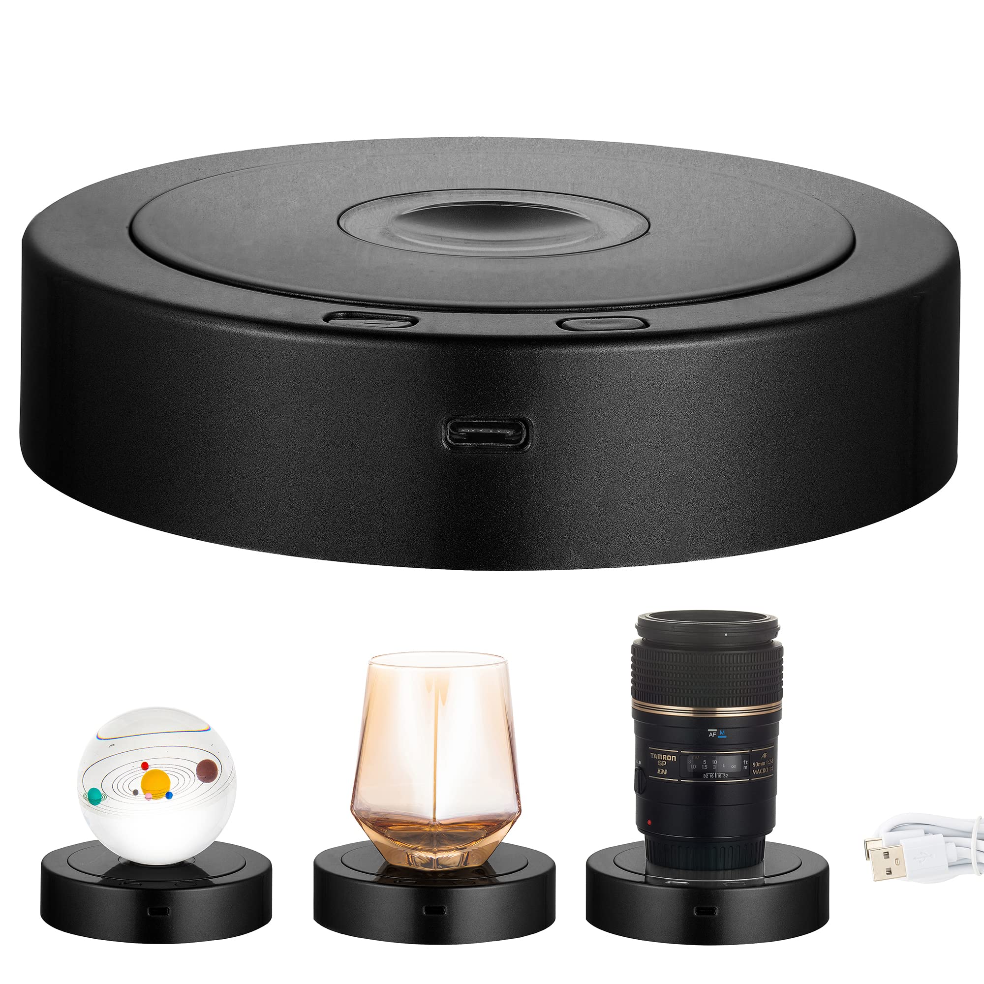 Rotating Display Stand,Spinning Display Stand with Colored Lights ...