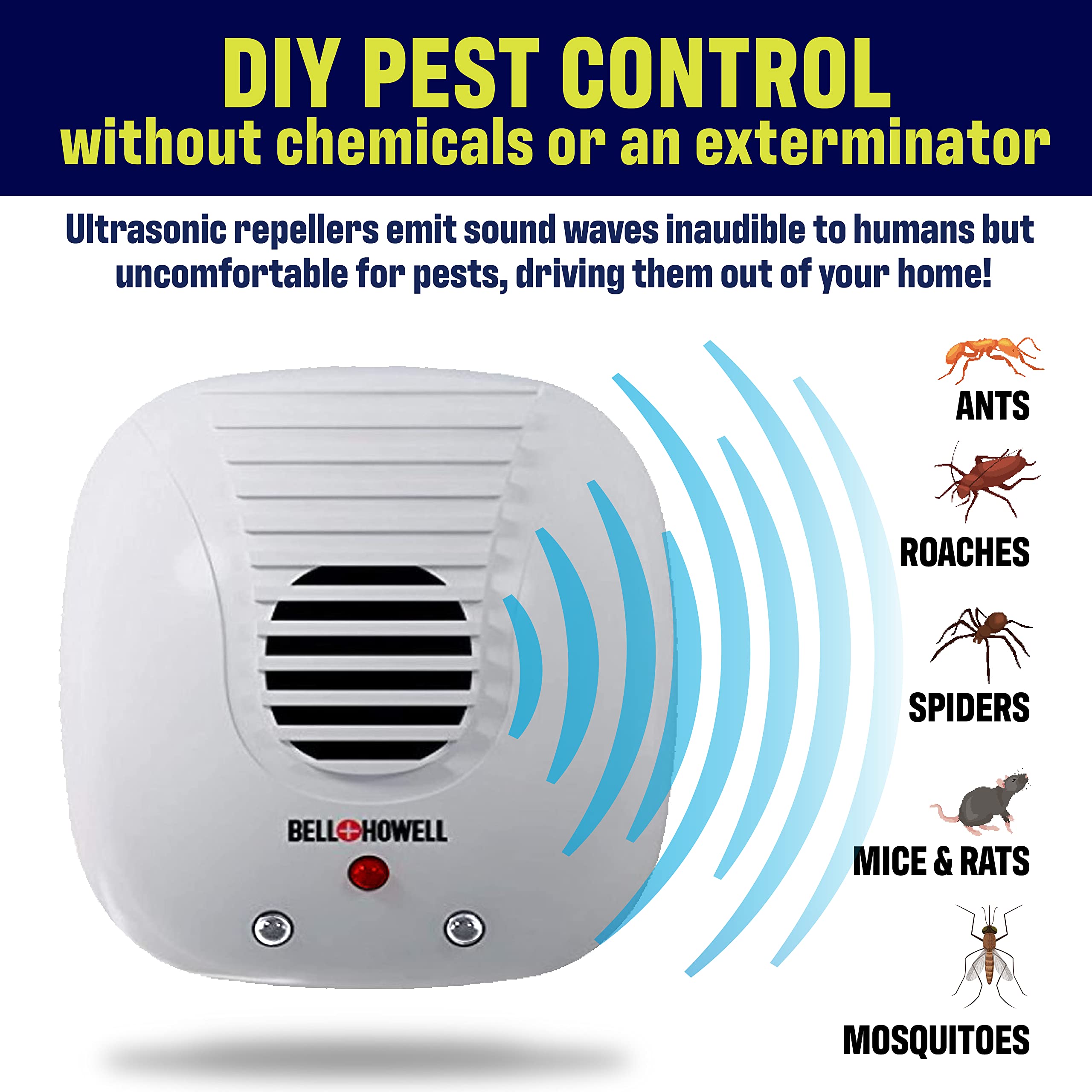 Mua Bell + Howell Ultrasonic Pest Repeller Home Kit (Pack of 3 ...