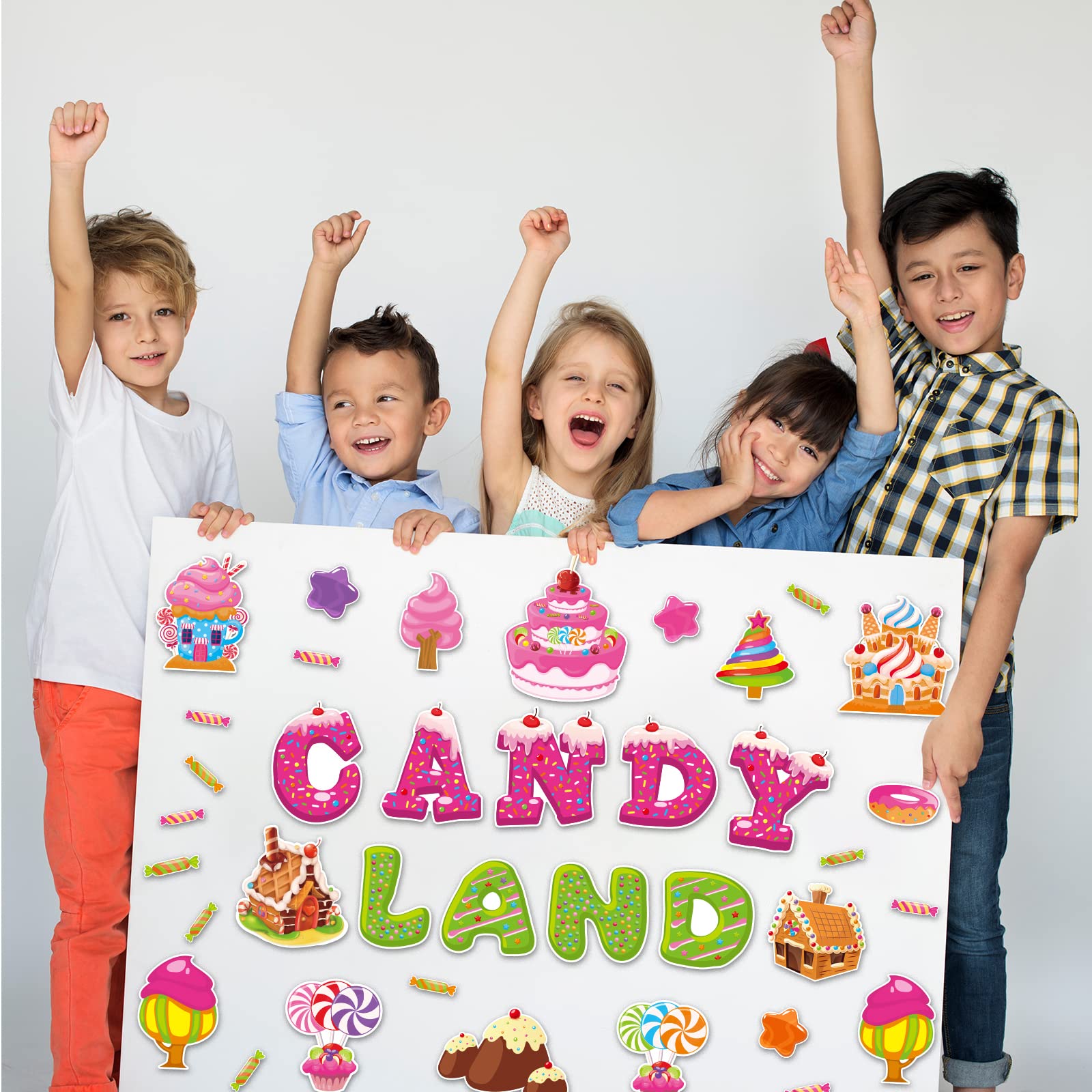 Mua Candyland Cutouts Candy Classroom Bulletin Board Decorations Candy ...