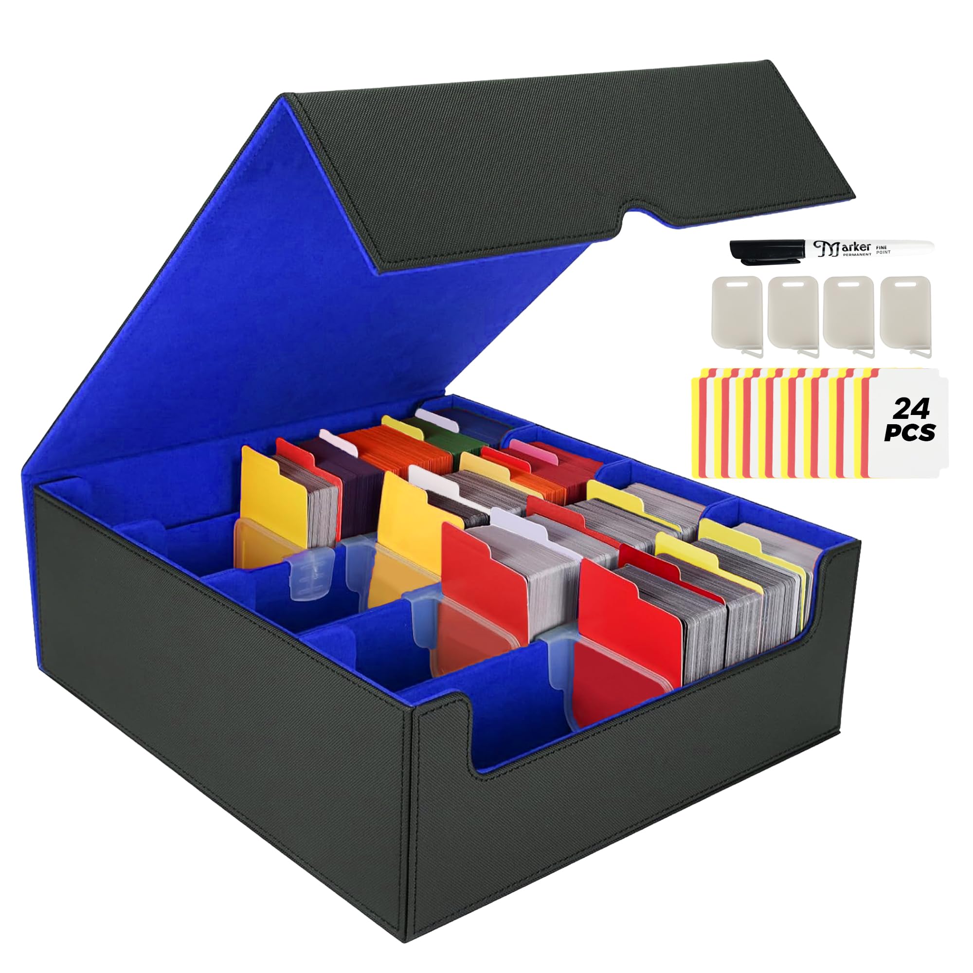 SMILESSKIDDO Card Storage Box for Trading Cards, 3000+ Mtg Deck Box ...