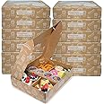 Amazon.com: Brown Pastry Box Grease Proof 12 Set, 24pt Thick Cardboard ...