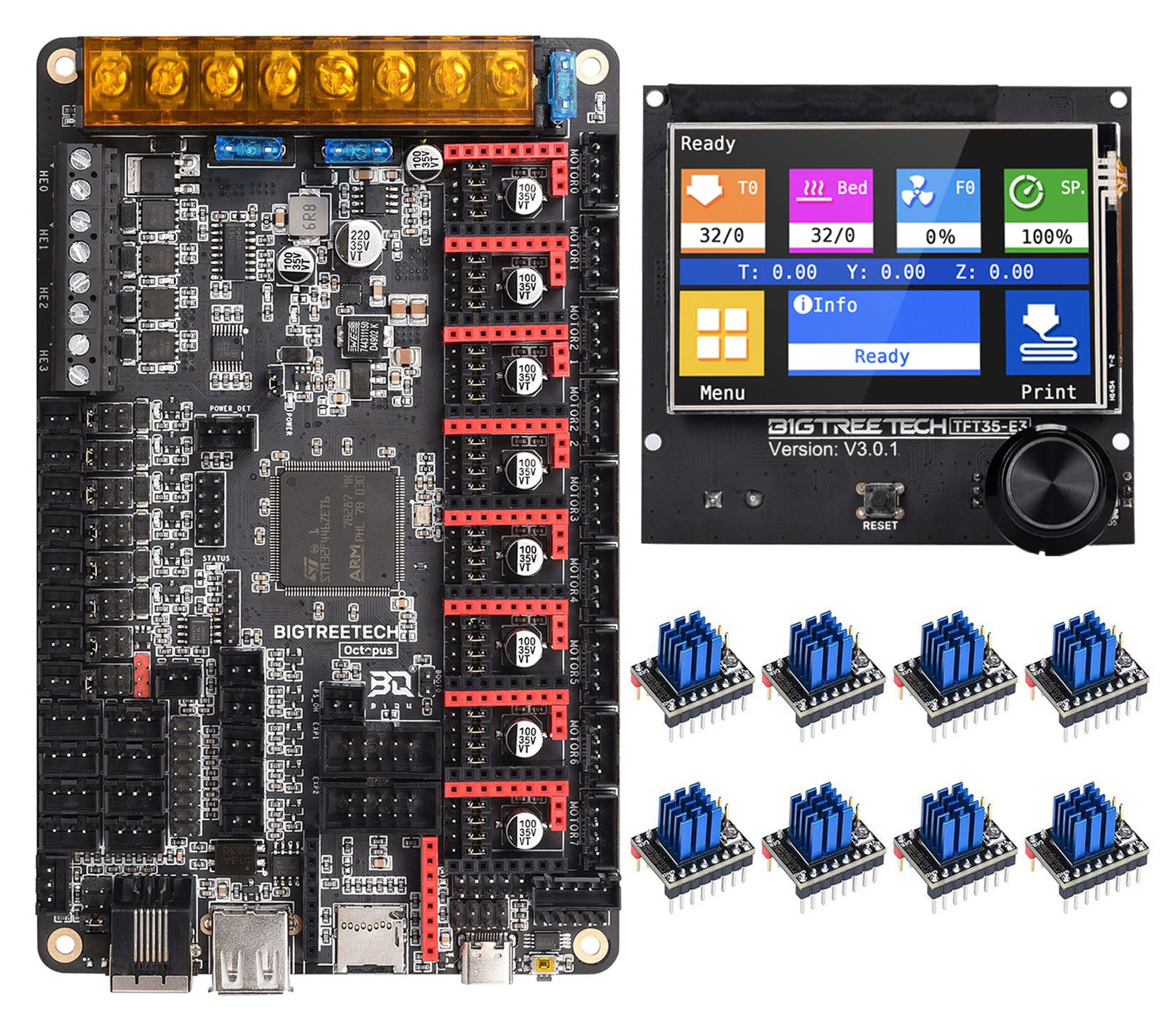 Mua BIGTREETECH Octopus V1.1 32bit Control Board + TFT35 E3 V3.0.1 Touch Screen Display ...