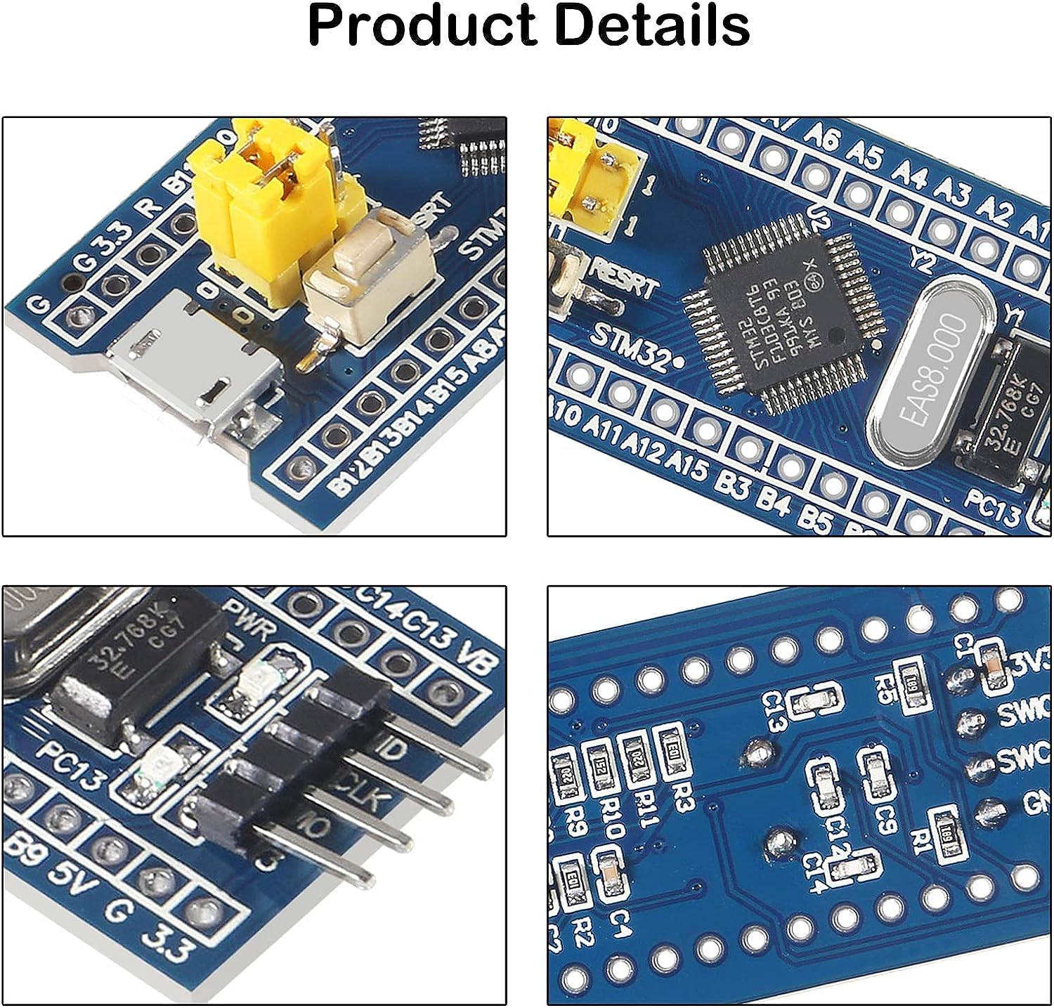 2PCS STM32F103C8T6 ARM STM32 Minimum System Development Board STM32F103C8T6 Core Learning Board ...