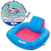 Amazon.com: SwimWays Spring Float Premium Recliner with Canopy Pool ...