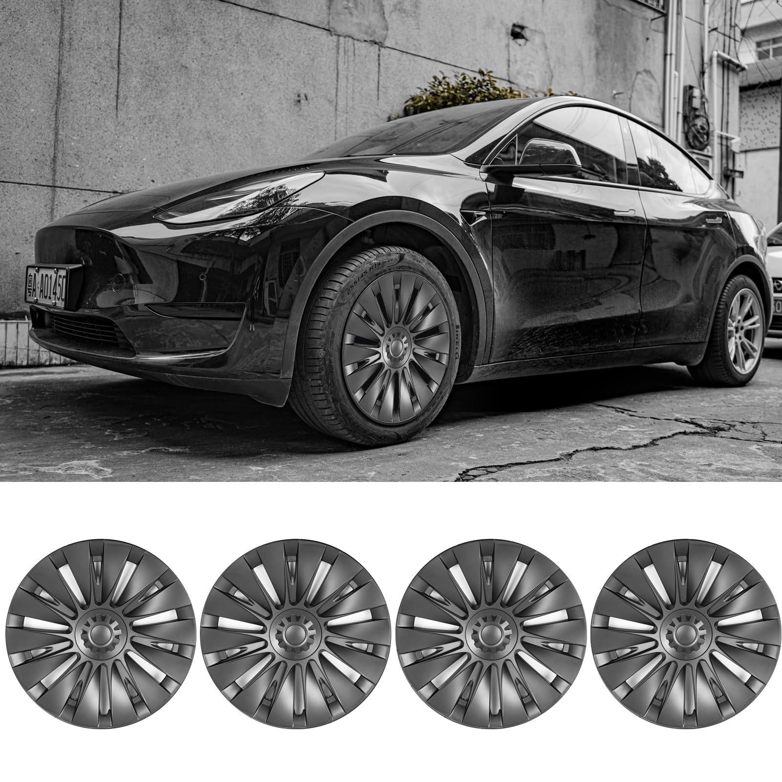 Riasdy Model Y Wheel Cover Hubcap 19 inch Model Y Accessories Rim ...