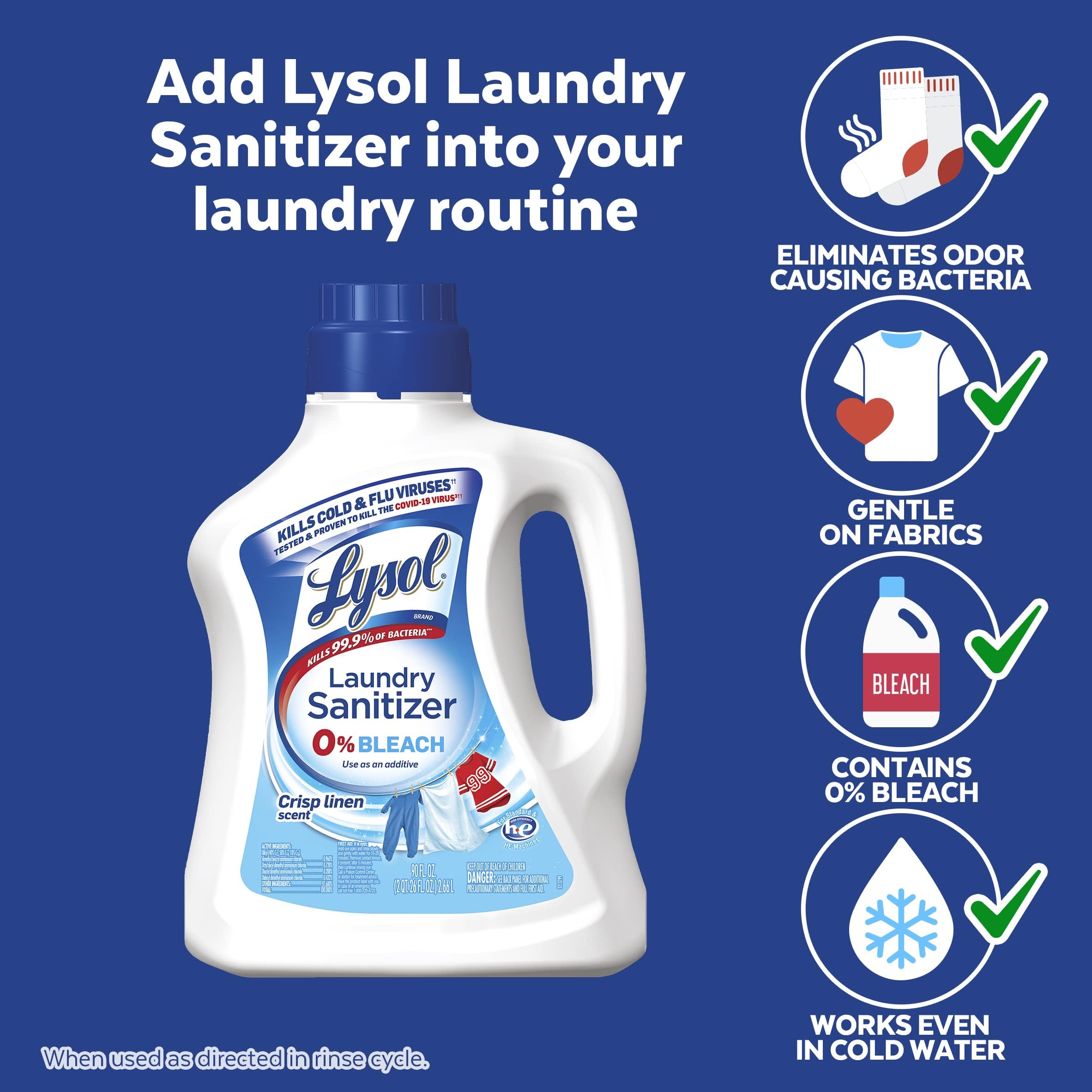 Mua Lysol Disinfectant Laundry Sanitizer & Scent Booster, Laundry ...