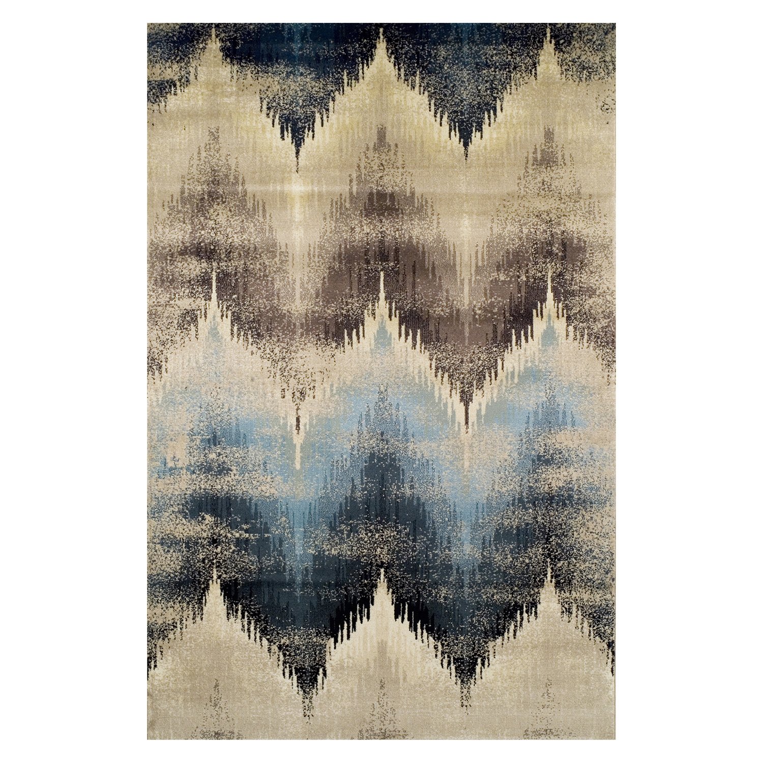 Superior Indoor Area Rug, Jute Backing, Modern Chevron Rugs For ...