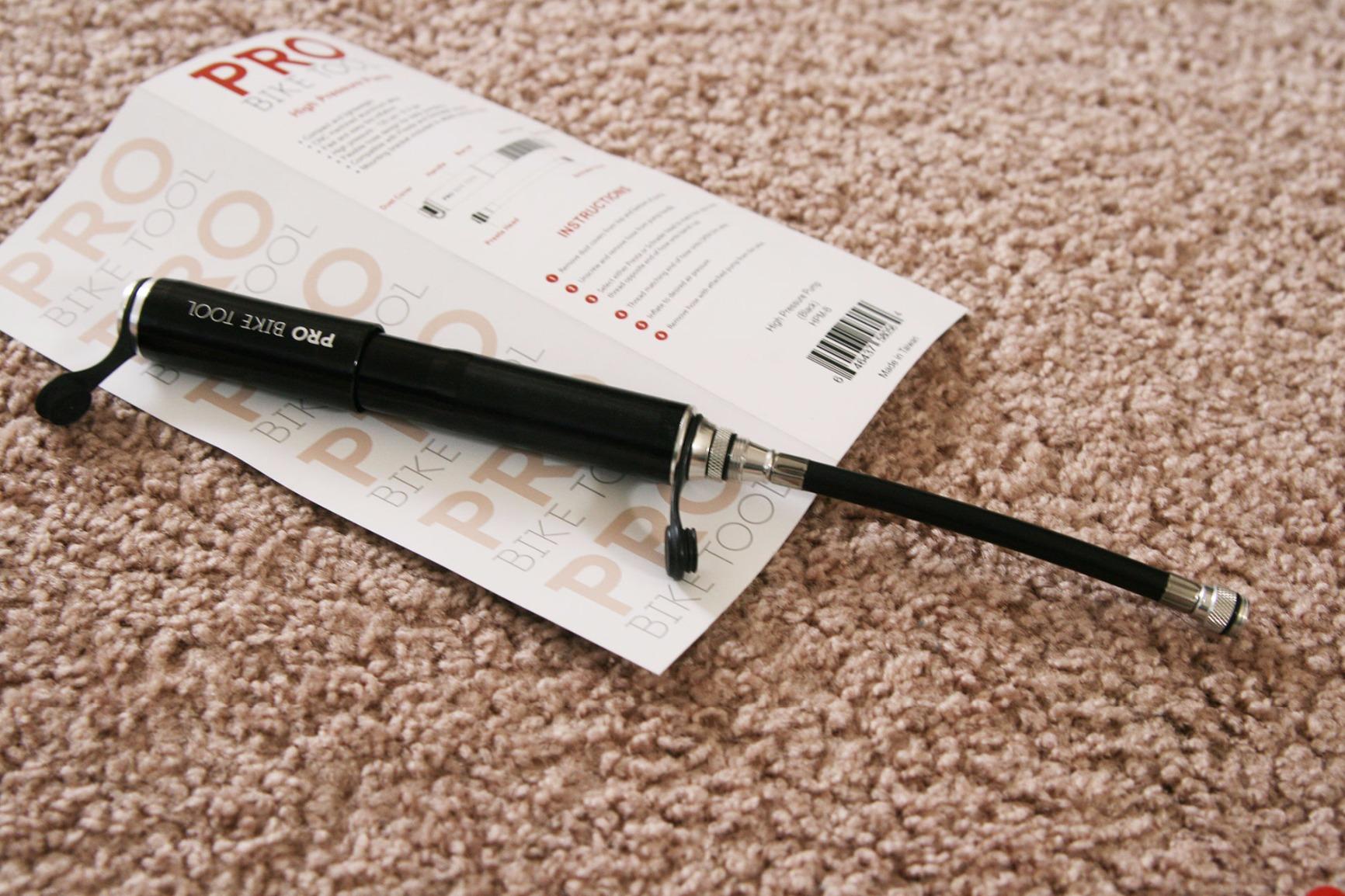 Super Mini Road Bike Pump by PRO BIKE TOOL – High Pressure – 120 PSI ...
