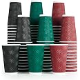 Amazon.com: MUCHII 16 oz Paper Coffee Cups, 90 Count Multicolor ...