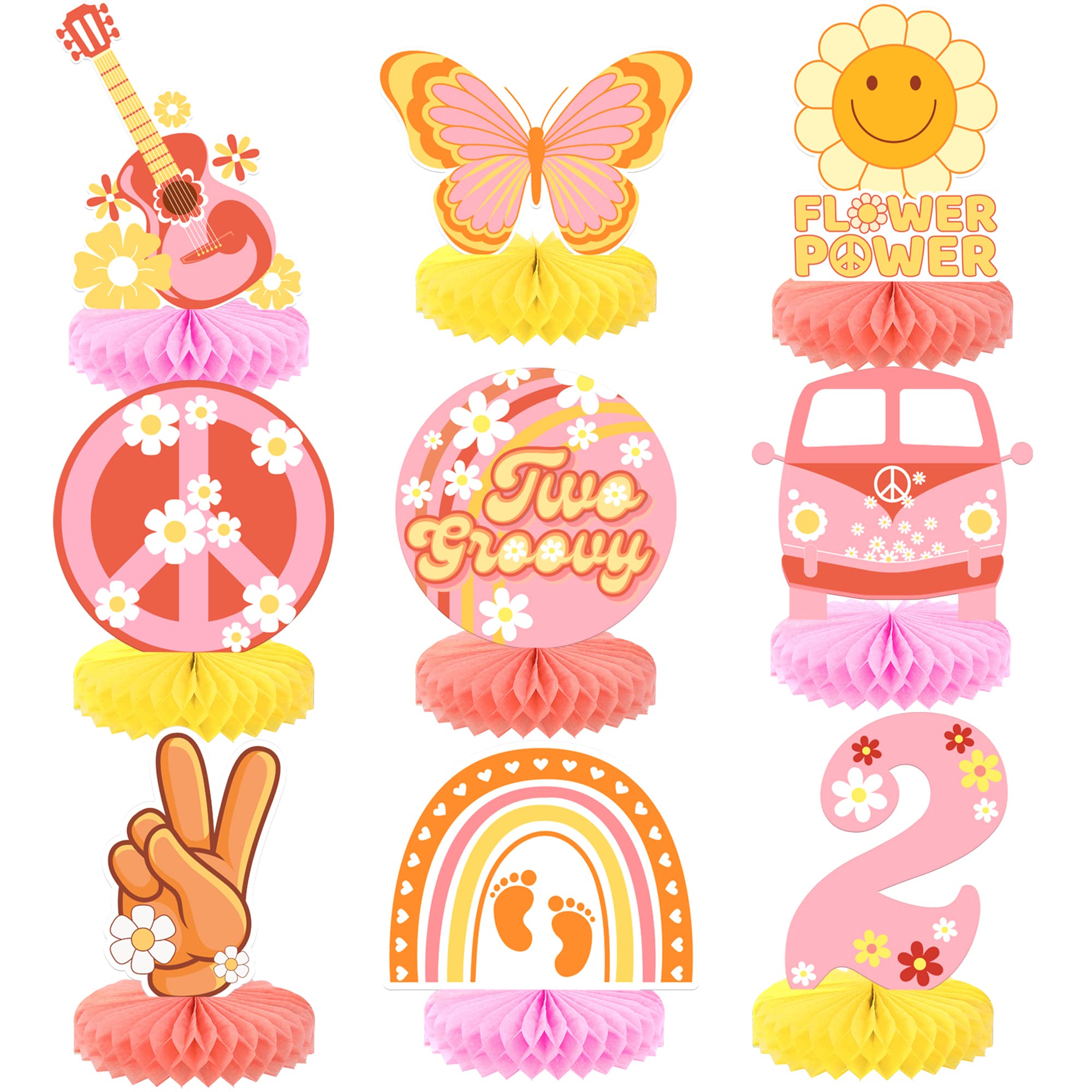 KatchOn, Two Groovy Honeycomb Centerpieces - Pack of 9 | Two Groovy ...