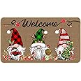 Amazon.com: TREWAVE Christmas Welcome Decorative Doormat, Christmas ...