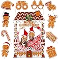 Amazon.com: Gingerbread Christmas Photo Booth Props Gingerbread Man ...
