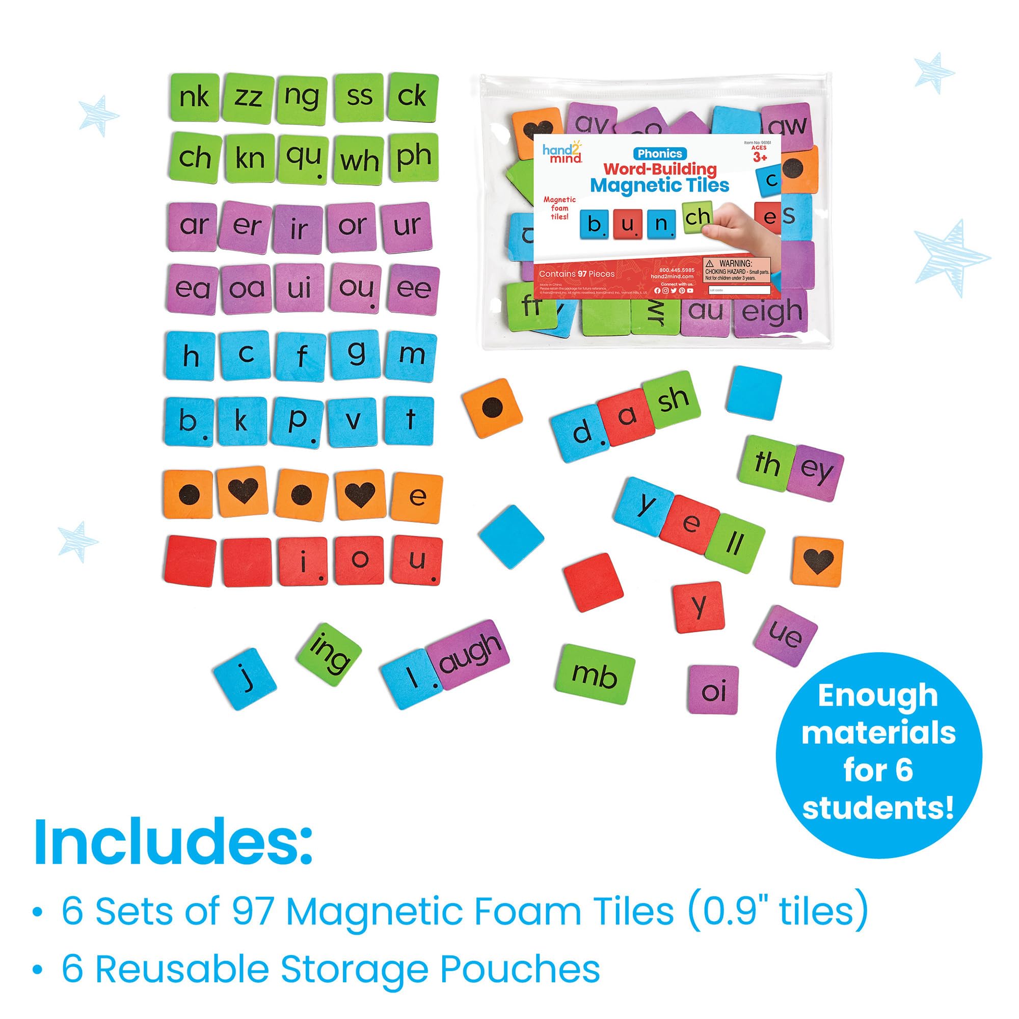 Mua hand2mind Phonics Word-Building Magnetic Letter Tiles, Letter ...