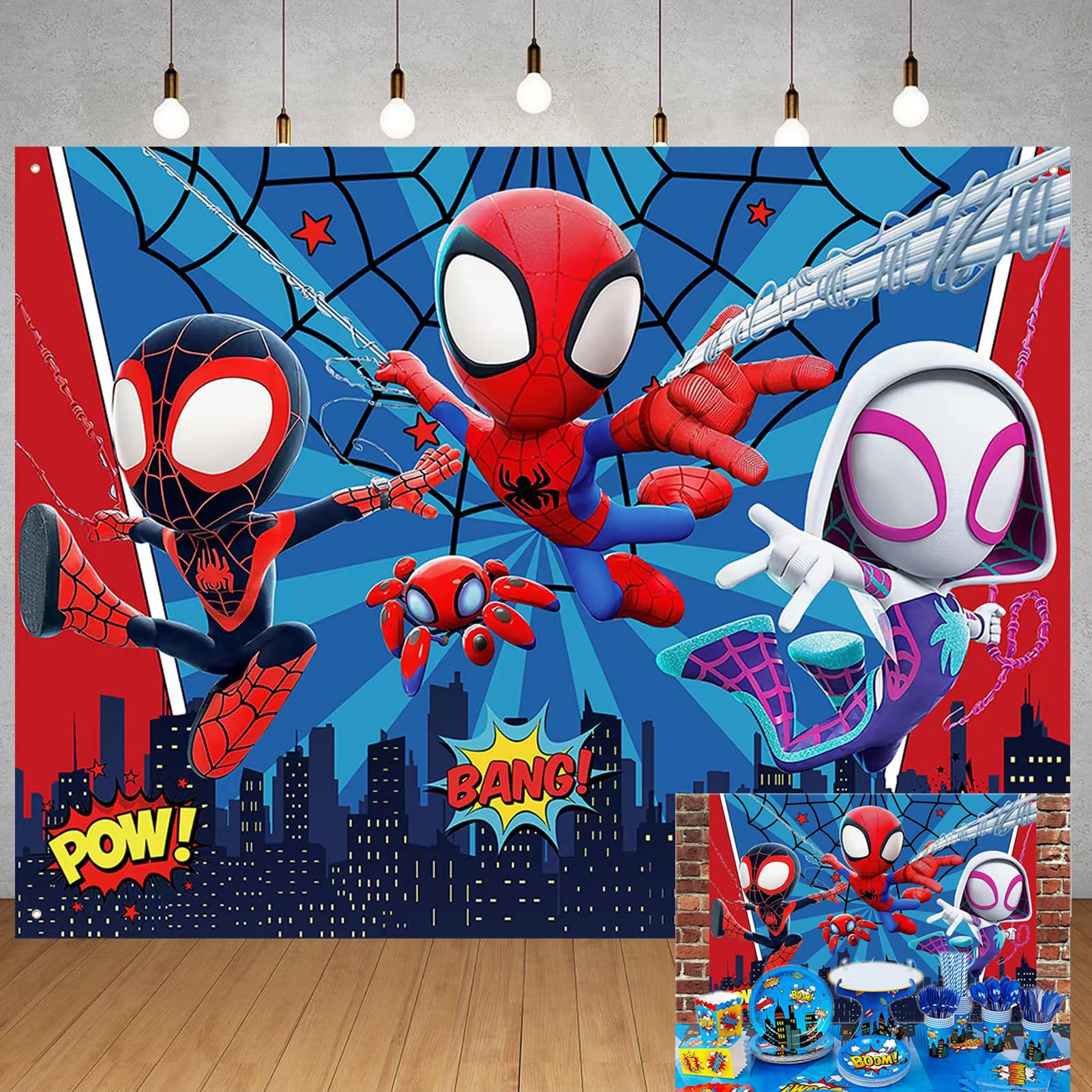 Mua Spidey and His Amazing Friends Backdrop, 6 x 4 ft Superhero and His ...