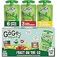 Amazon.com : GoGo squeeZ Fruit on the Go Variety Pack, Apple, Banana ...