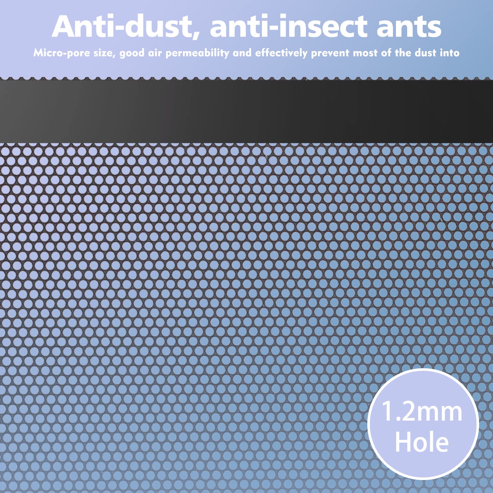 Mua [4 Pack] 400x300mm DIY PC Case Dust Filter, 1.2mm Hole, PVC ...