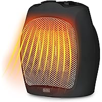 “BLACK+DECKER Electric Heater, Portable Heater with 3 Settings, Ceramic ...