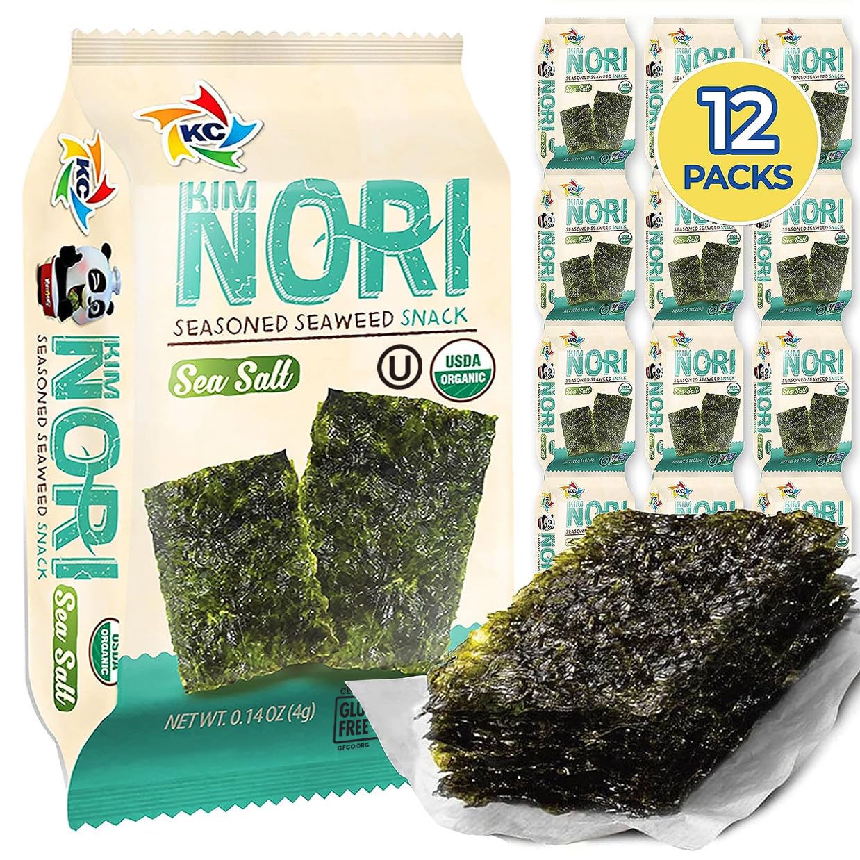 Mua KIMNORI Seasoned Seaweed Snacks Sheets – Organic Sea Salt Flavor 12 ...