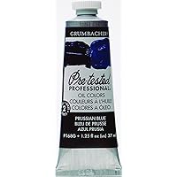 Amazon.com: Grumbacher Pre-Tested Oil Paint, 37ml/1.25 Ounce, Prussian ...